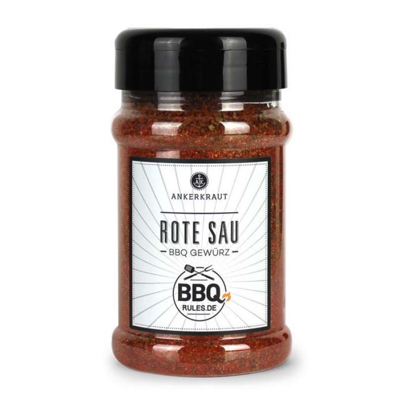 Ankerkraut Rote Sau Gewürzmischung Gewürzsalz BBQ Rub für Schweinefleisch im Streuer 210 g ...